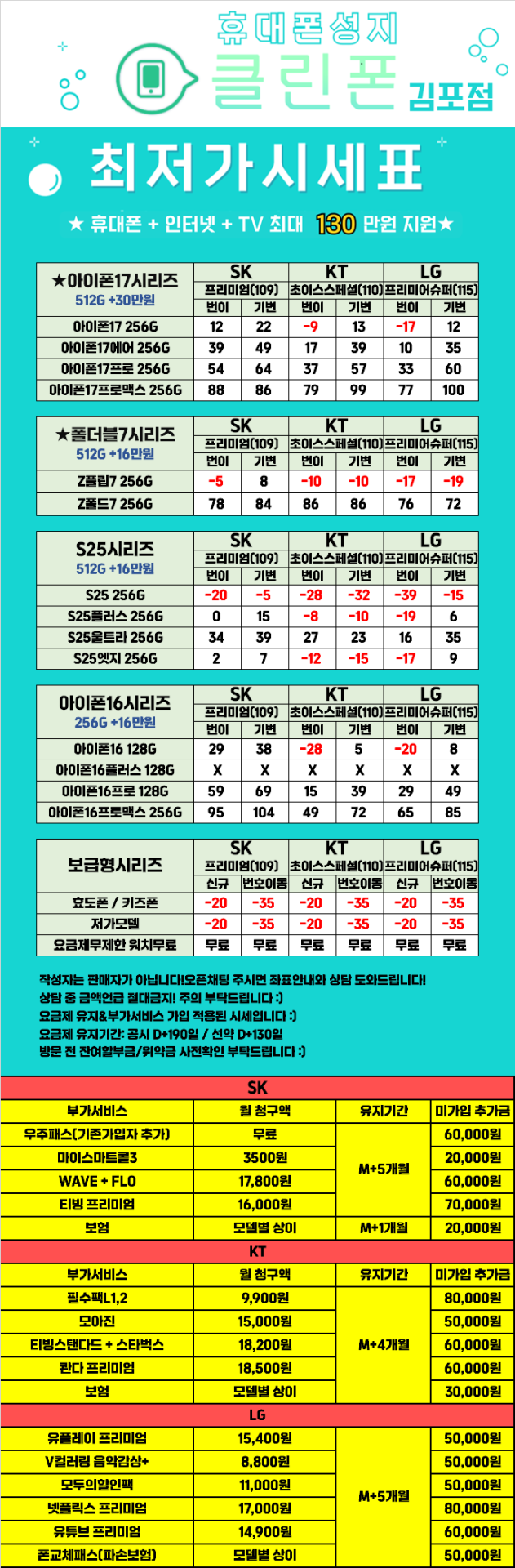 //폴더블7탄 아이폰17탄 갤럭시25탄 김포 최저가 재고 대량보유//반납 X / 주차 O / 재고당일수령 / 최저가보장 ...